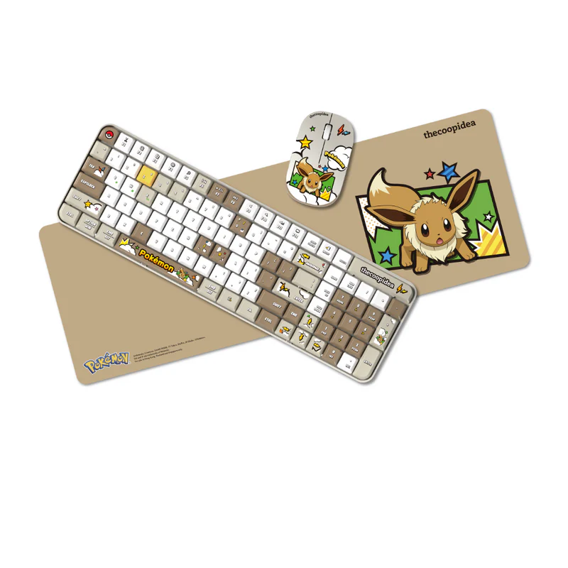 Wellent 偉倫 | thecoopidea Pokémon Tappy Pro Eevee (伊貝) 藍芽鍵盤組合 #CP-KB03-EEVE