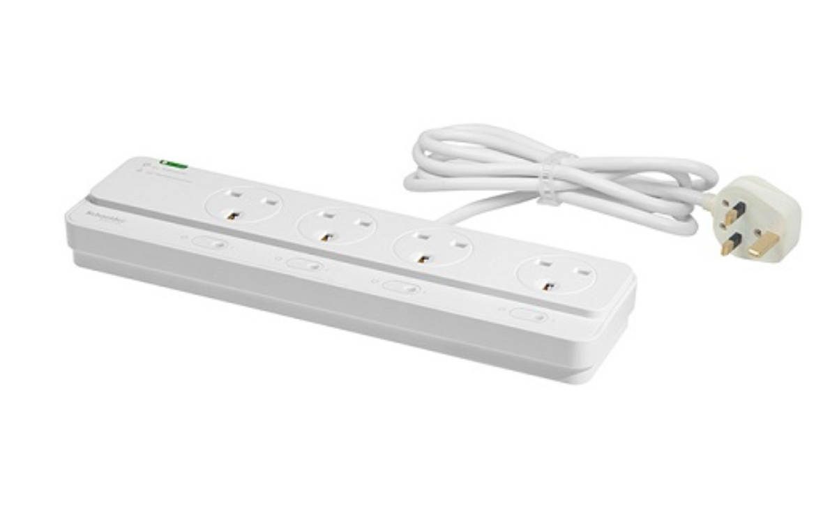 Wellent 偉倫 | Schneider 13A 4Head Surge Protect Power Extension Socket ...