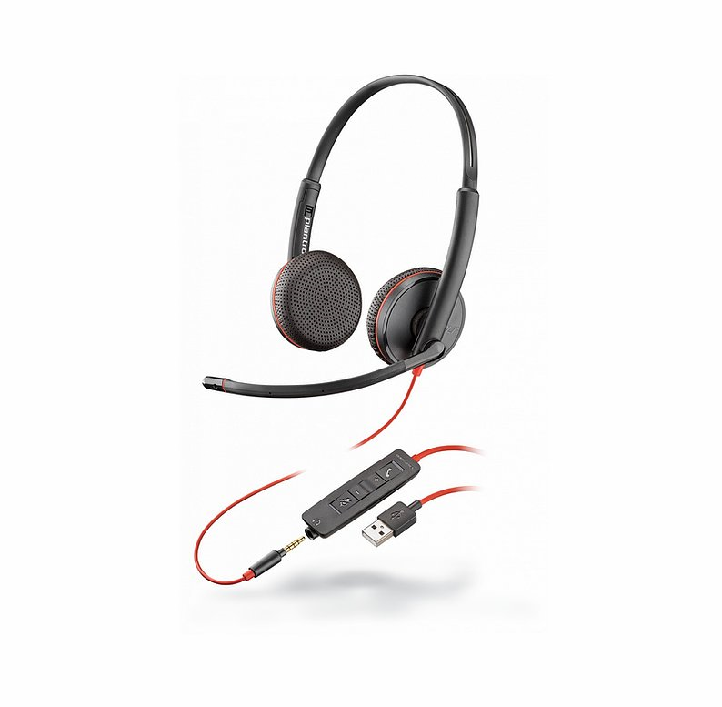 Wellent 偉倫 | Poly Blackwire C3320 Stereo HeadPhone Usb w/Noise ...