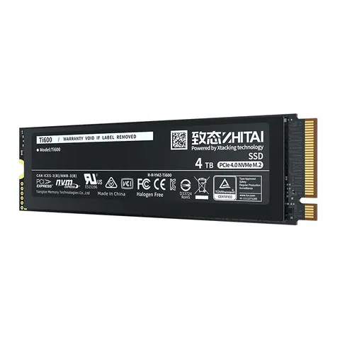 Wellent 偉倫 | ZhiTai Ti 600 4Tb PCIe, NVMe SSD QLC M.2_2280 #ZTSS2EB11D23MC