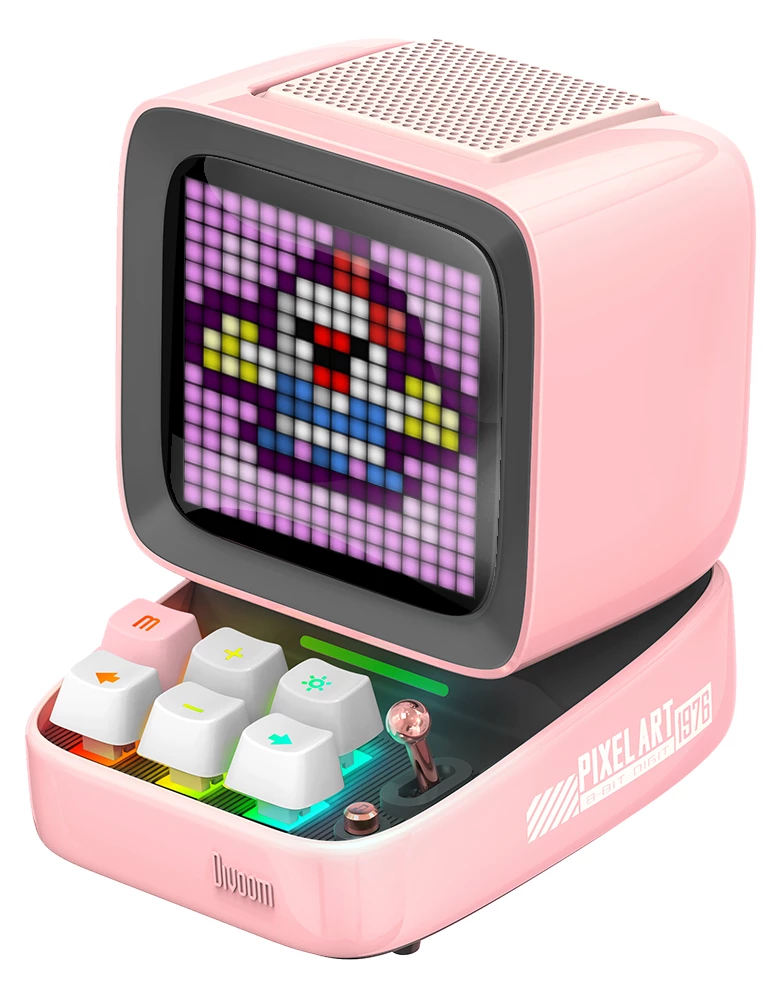 Wellent 偉倫 | Divoom Ditoo Pro Retro Pixel Art Bluetooth Speaker (Pink ...