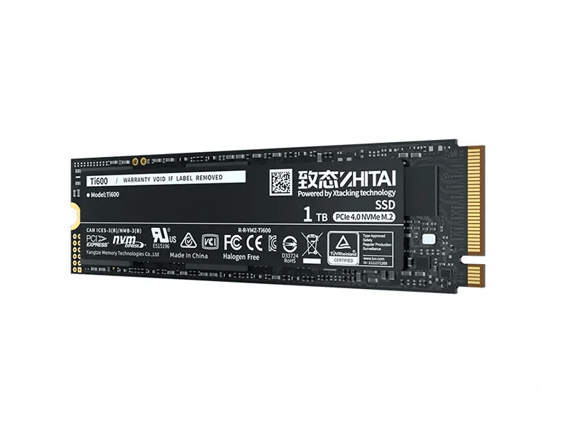 Wellent 偉倫 | ZhiTai Ti 600 1Tb PCIe, NVMe SSD QLC M.2_2280 #ZTSS2EB07D23MC