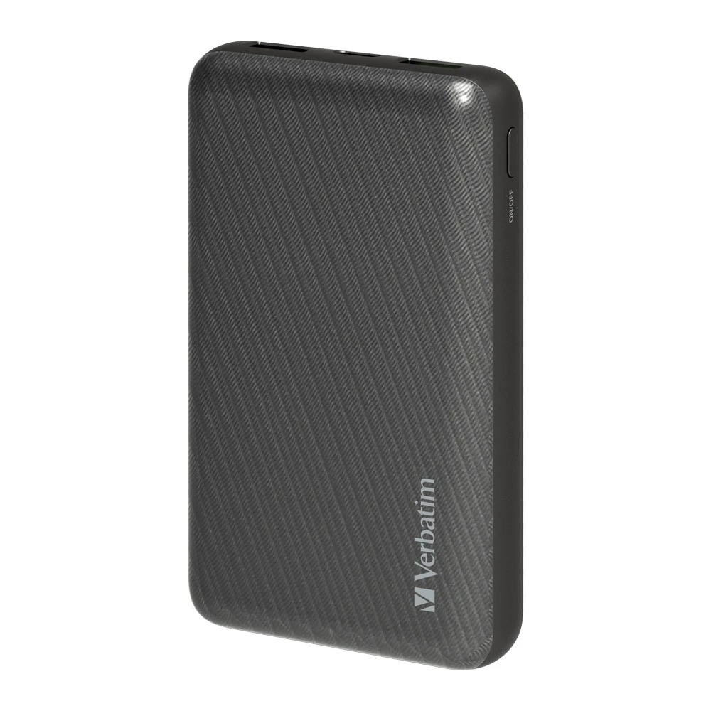 Wellent 偉倫 | Verbatim QC 3.0 + PD 45W 10000mAh Power Bank (Grey) #66442