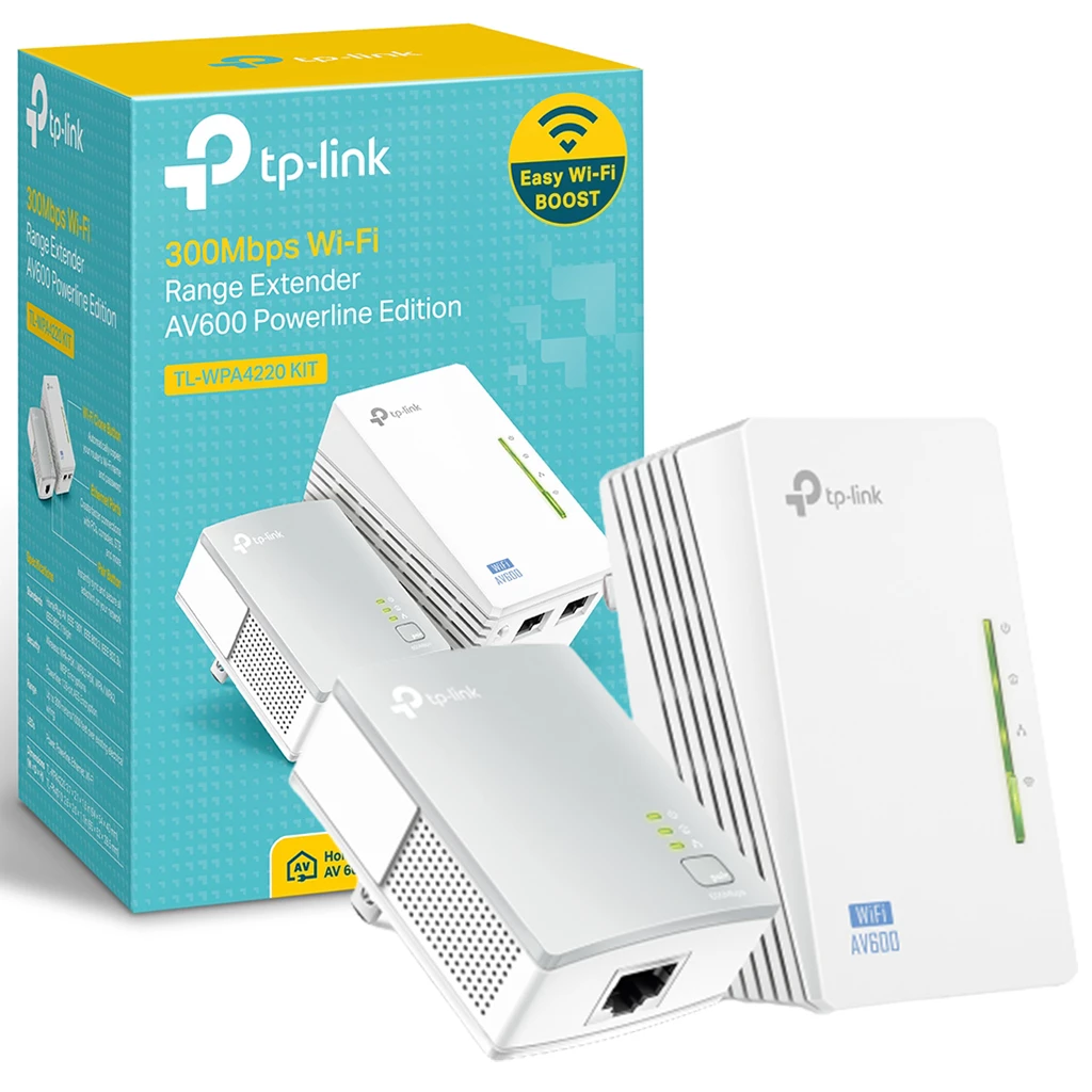 Wellent 偉倫 | TP-Link TL-WPA4220-KIT AV600 Wi-Fi HomePlug Powerline Kit ...