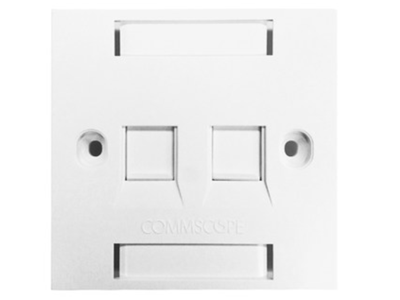 Wellent 偉倫 | CommScope(AMP) 2-Port Ethernet Network Wallplate Faceplate ...