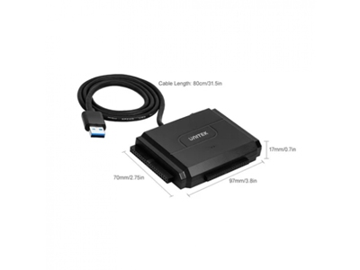 Wellent 偉倫 | Unitek SmartLink Trinity 3 合 1 USB 3.0 轉 SATA II 及雙 IDE 轉接器 #Y-3324
